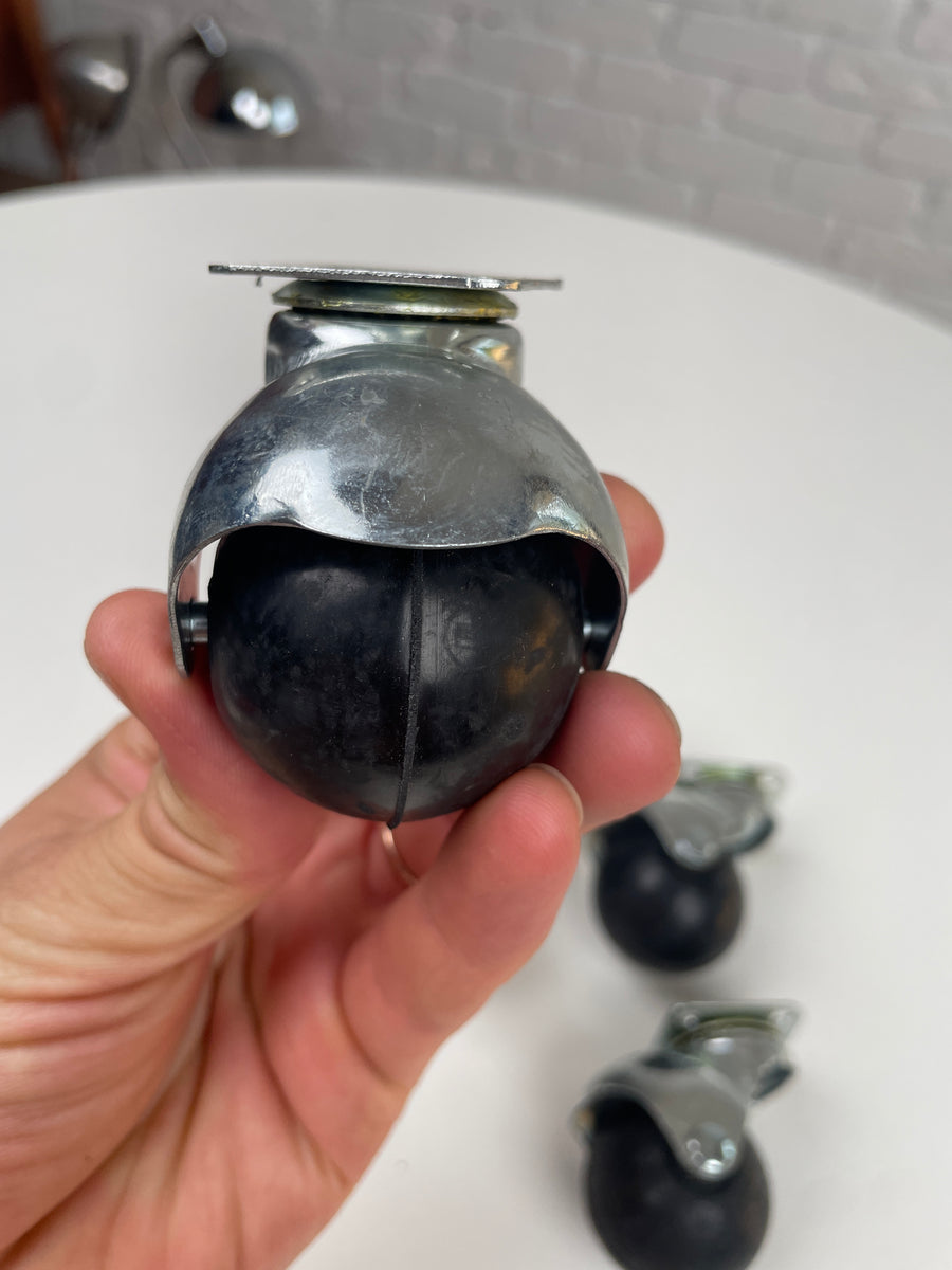 Vintage style rubber ball casters/ furniture wheels – Edwin Fox Furniture